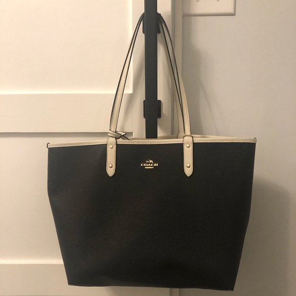 Coach | Bags | Coach City Tote F3669 Blackwhite | Poshmark